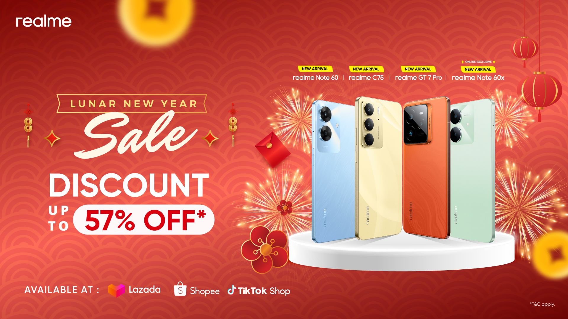 realme农历新年线上促销开跑 多平台优惠高达57% - Mdroid